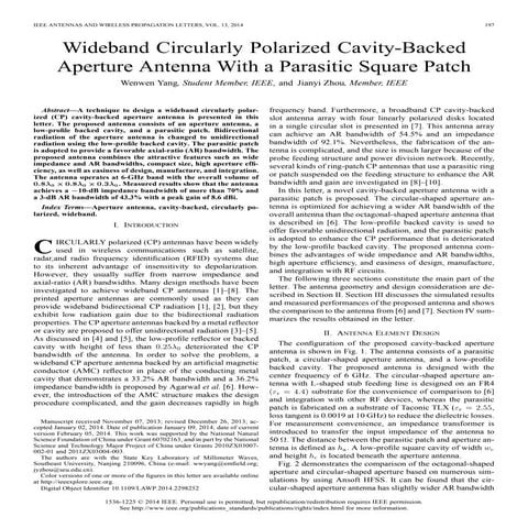 2 GHz RF Patch Antenna/Array Design | PDF