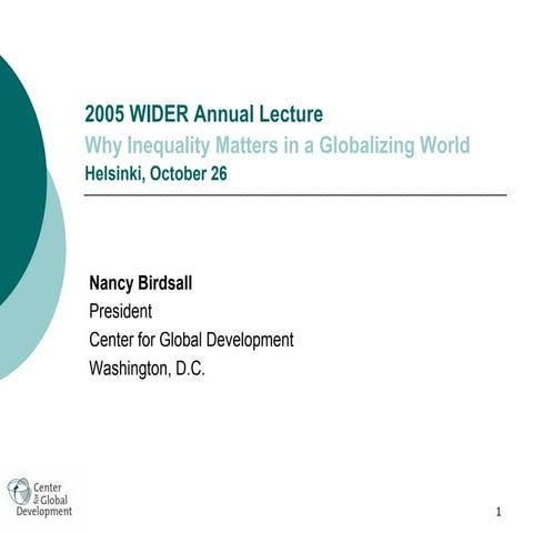 Wider 2005-annual-lecture-slides | PPT