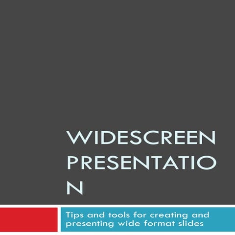 Widescreen Presentation Pptx
