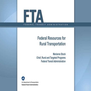 Federal Resources for Rural Transportation | PPTX