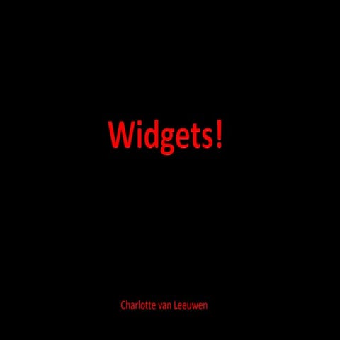 Widgets![1] | PPT