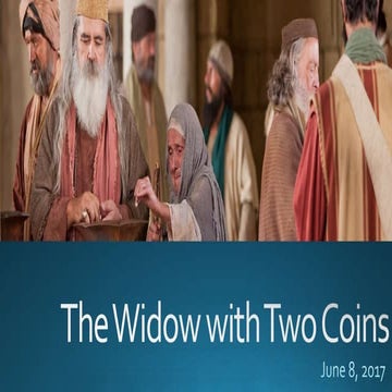 Learning from the Widow with 2 Coins | PPTX