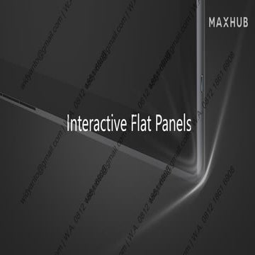 MAXHUB Interactive Flat Panel Presentation | PDF