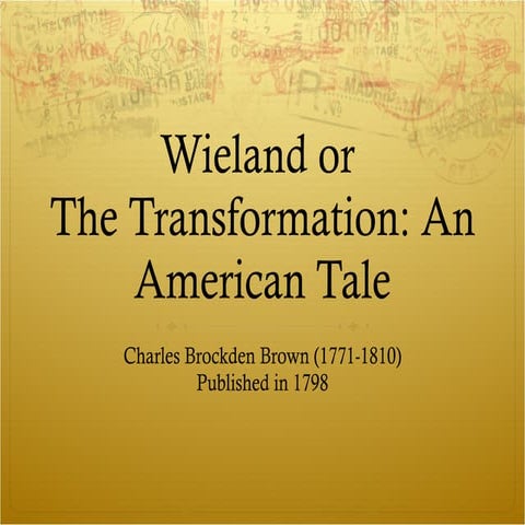 Wieland timeline | PPT