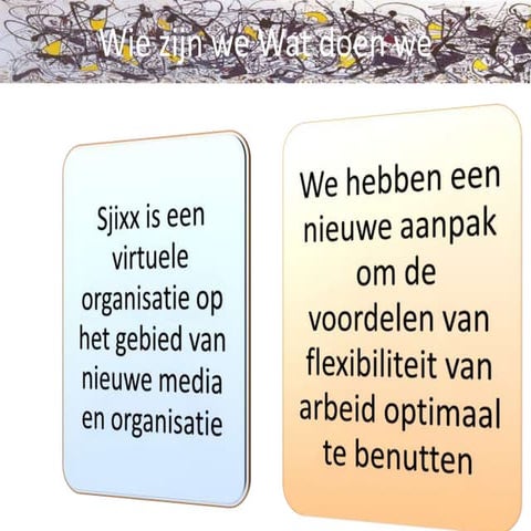 Wie Zijn We Wat Doen We | PPTX