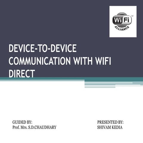 Wi-Fi Direct | PPTX