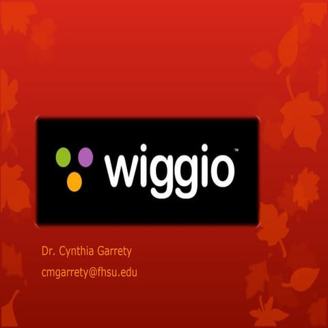 Group Collaboration with Desire2Learn Wiggio | PPTX