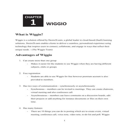 Wiggio | PDF