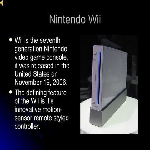 Wii- One Slide | PPT