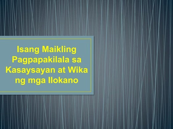 Ilocano | PPT