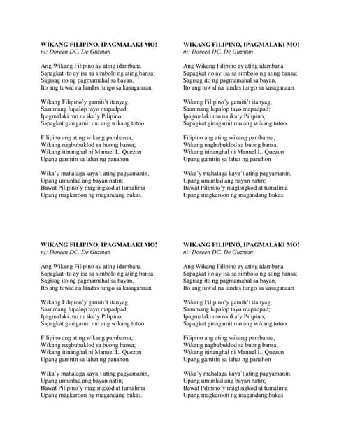 wikang filipino | PPTX