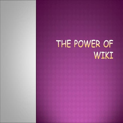Wiki | PPT