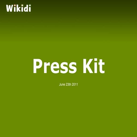 Wikidi press kit | PPT | Search | Internet