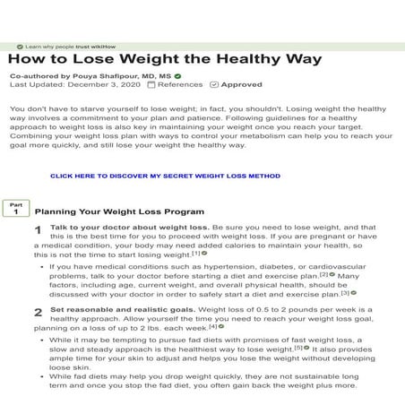 How to lose weight the healthy way in 2021 | PDF | Healthy Cooking and ...