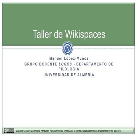 Wikispaces para docentes | PDF