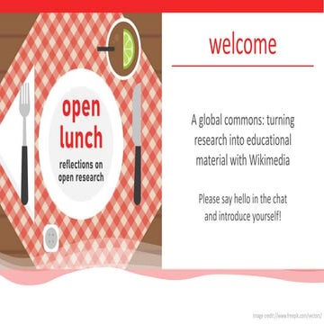 A global commons: turning research into educational material with ...