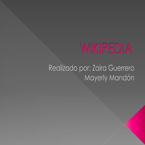 Presentacion wikipedia. | PPT