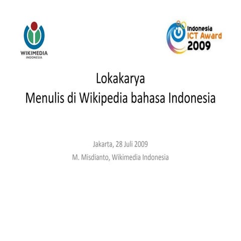 Wikipedia bahasa Indonesia | PPT