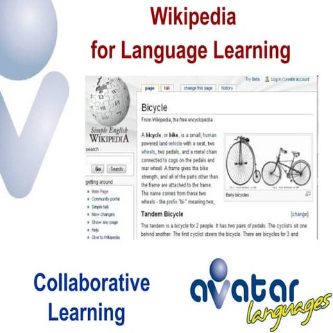 Wikipedia for Language Learning | PPT | Internet for Beginners | Internet