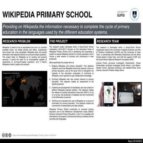 Wikipedia Primary School Swiss South African Joint Research Programme ...