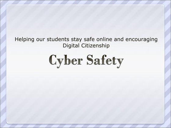 Steps to Making a School Cyber Safe | PDF