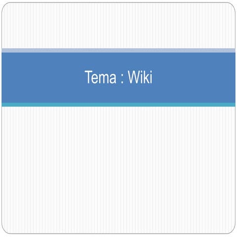 Wikis | PPTX