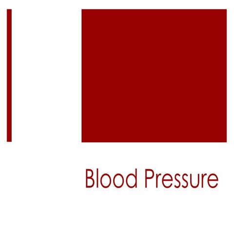 Blood Pressure | PPTX