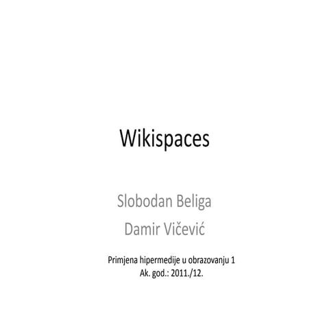 Wikispaces | PPT