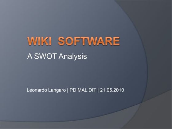 SWOT analysis of using wikis for research | PDF | Internet | Computing