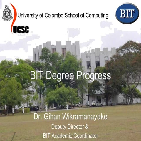 BIT Degree Progress 2007 | PPT
