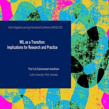 Work-integrated learning as a transition: implications for research and ...