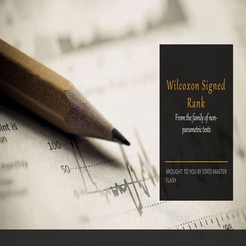 Reporting the wilcoxon signed ranks test | PPTX