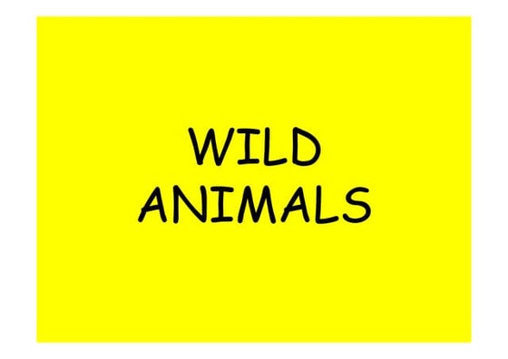 Wild animals | ODP
