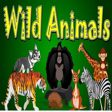 A powerpoint presentation on wild animals | PPTX