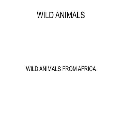 Wild animals tema 2 .andrea 5b | ODP