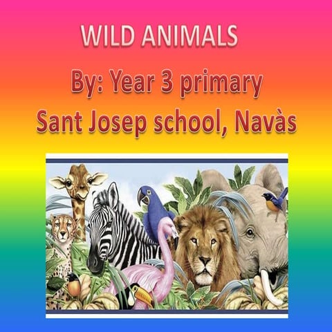 Wild animals year3 | PPTX