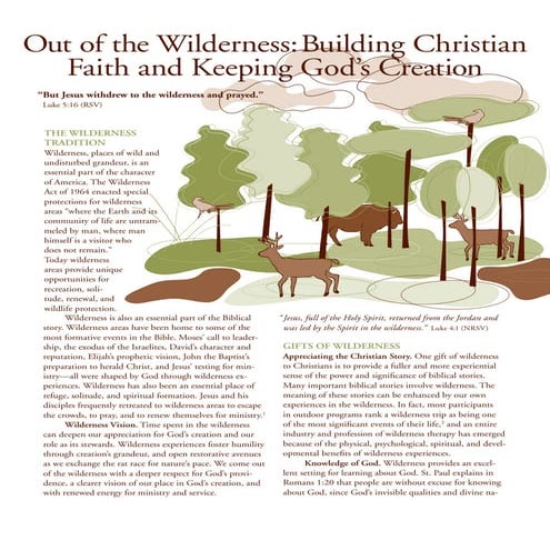 Out of the Wilderness: Building Christian Faith and Keeping God's ...