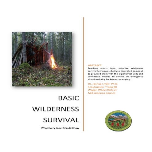 Wilderness survival | PDF