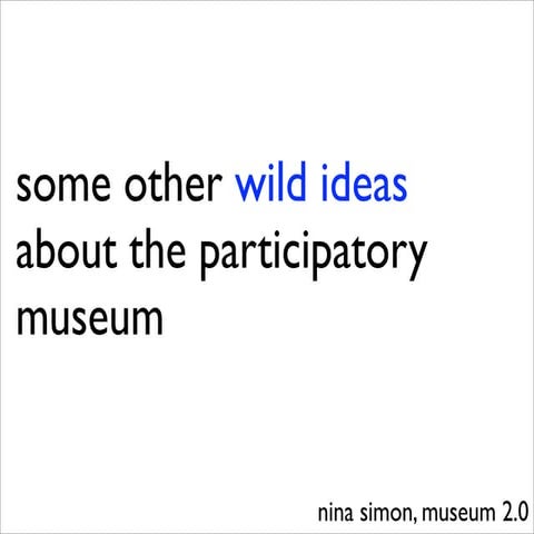 MuseumNext Participatory Museum | PDF