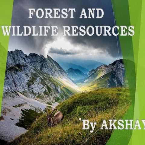 Forest and wildlife resources | PPT