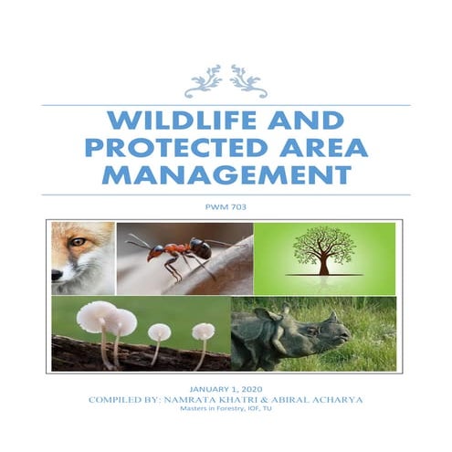 Wildlife and Protected Area Management | PDF