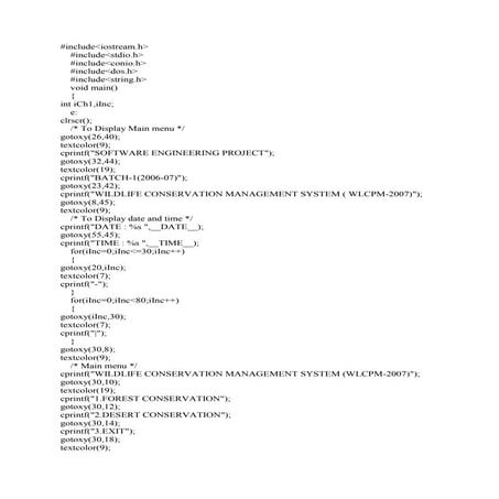 Wildlife conservation project management adri jovin | DOCX ...