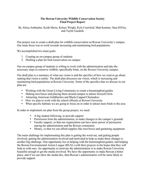 Presentation on Wildlife Conservation | PPTX