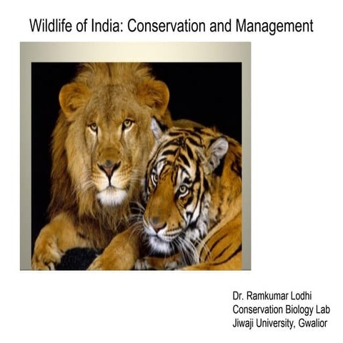 Wildlife of India Conservation and Management.ppt