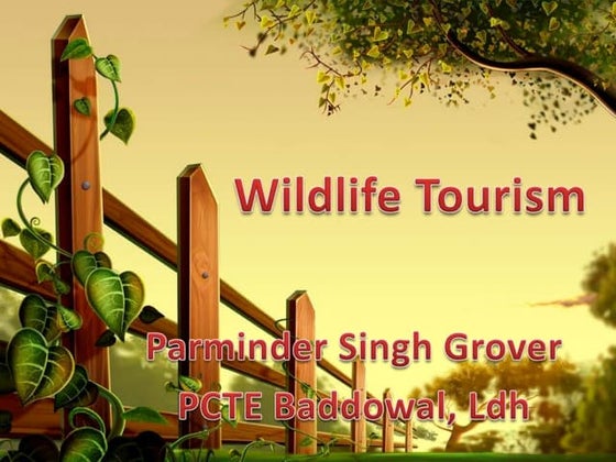 Wildlife conservation in India(ppt) | PPT