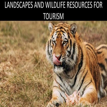 Landscapes and Wildlife Resources for Tourism | PPTX