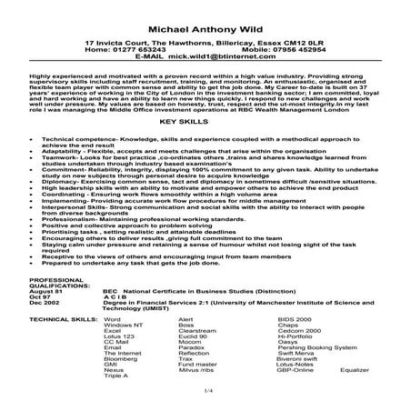 Michael Anthony Wild | DOC