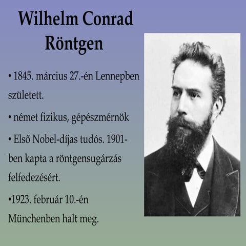 Wilhelm conrad röntgen | PPT