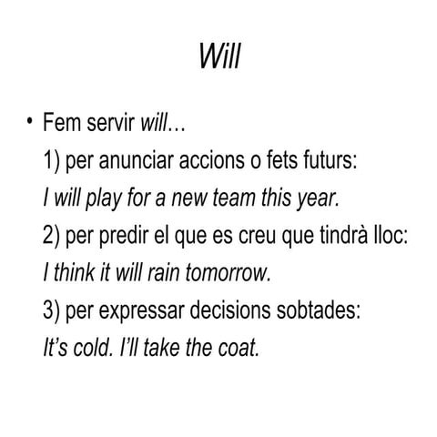 Will | PPT