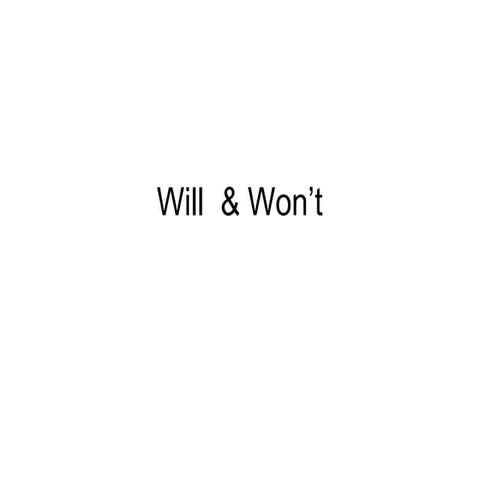 Will - Won't.pptx